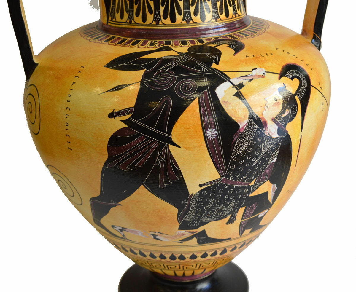 Achilles and Penthesileia Amphora Vase - Exekias British Museum - God Dionysos | eBay