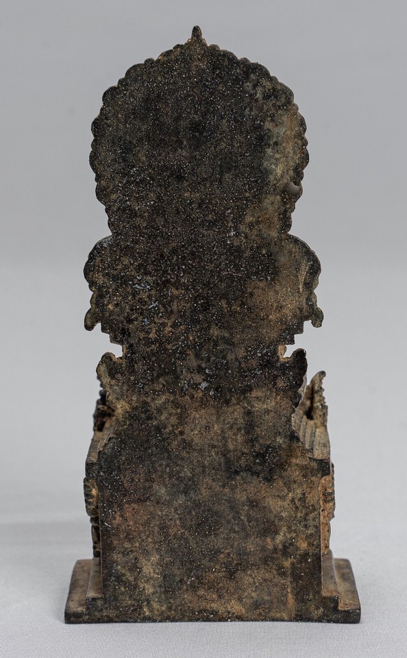 Antique Java Style Majapahit Seated Bronze Devi Tara Statue - 15cm/6 ...