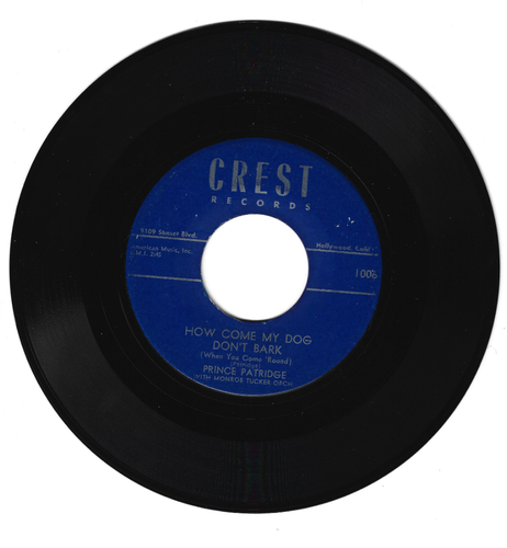 BLUES 45 RPM - PRINCE PATRIDGE ON CREST RECORDS | eBay