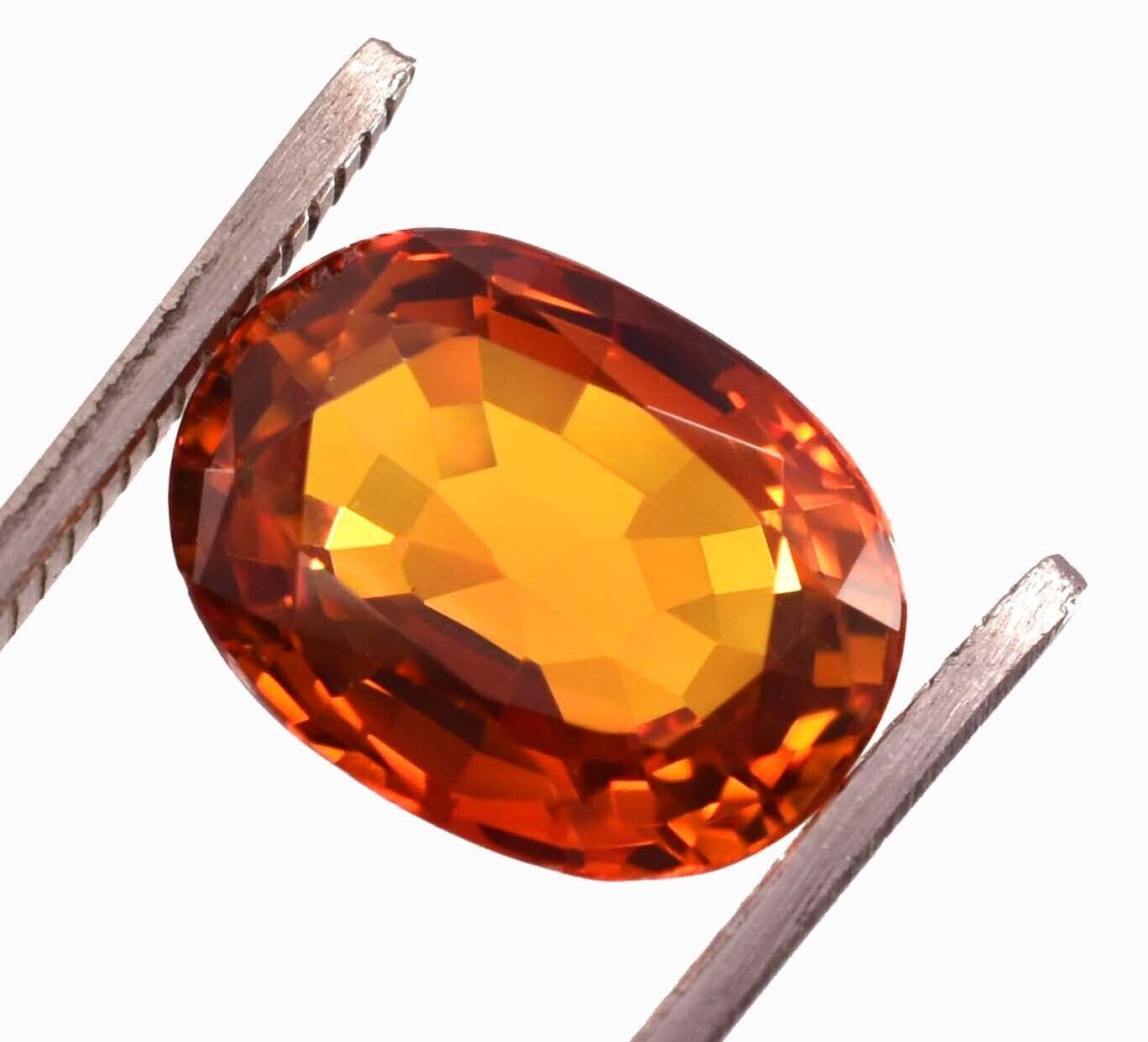 Natural Ceylon Orange Padparadscha Sapphire 11.75 Ct Certified Unheated ...