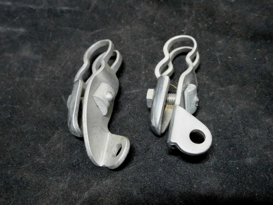 Vintage Raleigh bicycle bike Humber brake front fork clips pair NOS | eBay