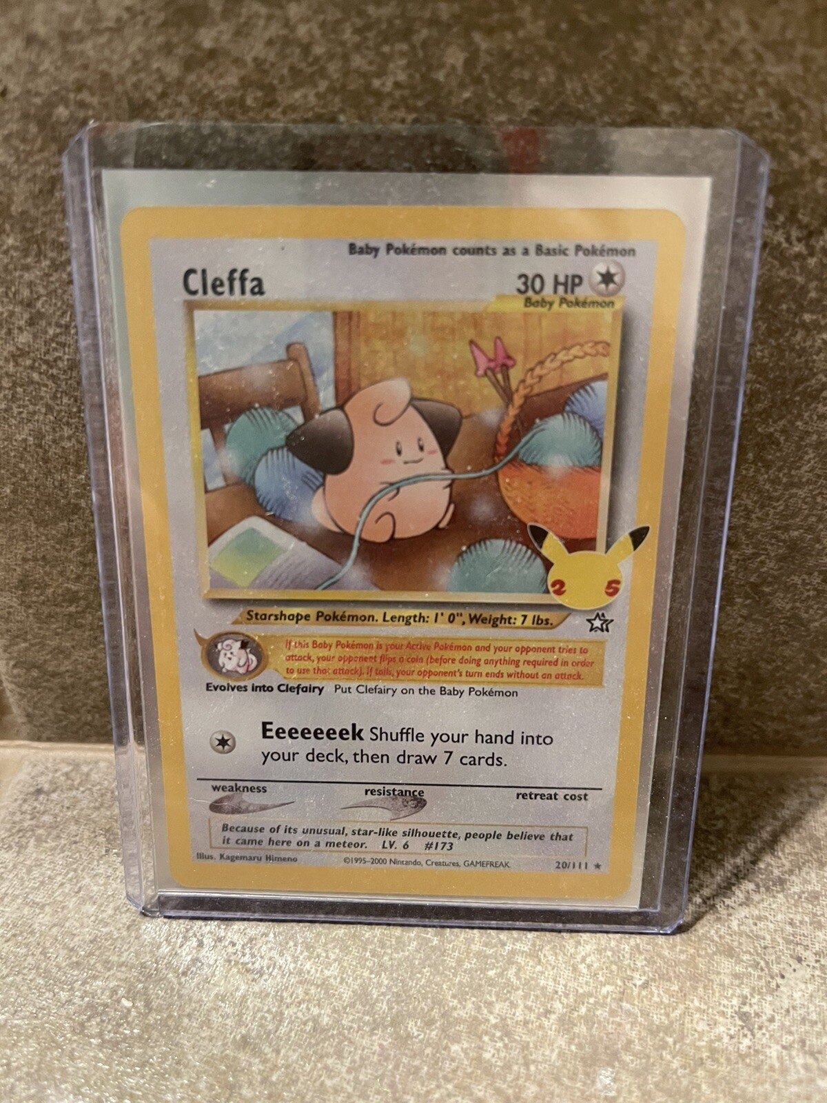 Pokémon TCG Cleffa Celebrations: Classic Collection 20/111 Holo Holo ...