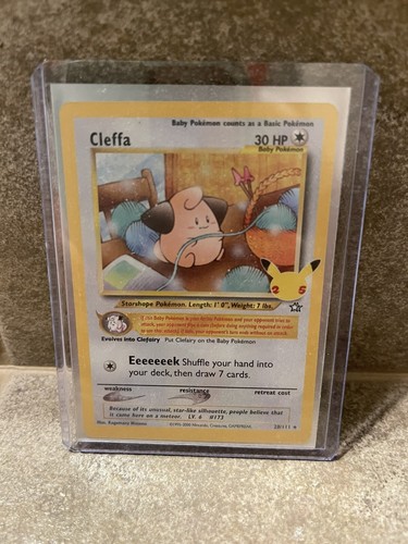 Pokémon TCG Cleffa Celebrations: Classic Collection 20/111 Holo Holo ...