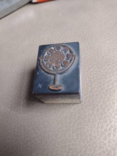 Antique Letterpress Printing Block – Microphone & "Victor R A ...