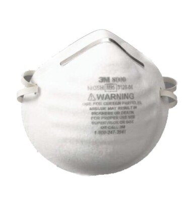 3M 8000 Particle Respirators Masks - N95 Approved 30/Box | eBay