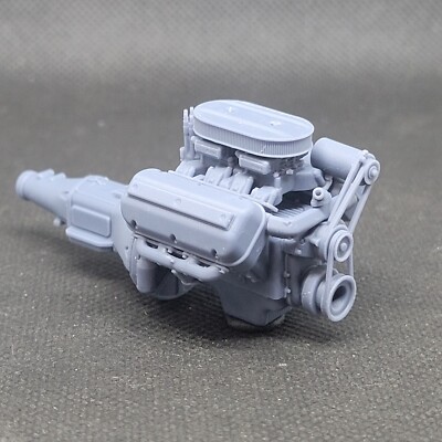 Firepower Hemi Dual Carb model engine resin 3D printed 1:24-1:8 scale ...