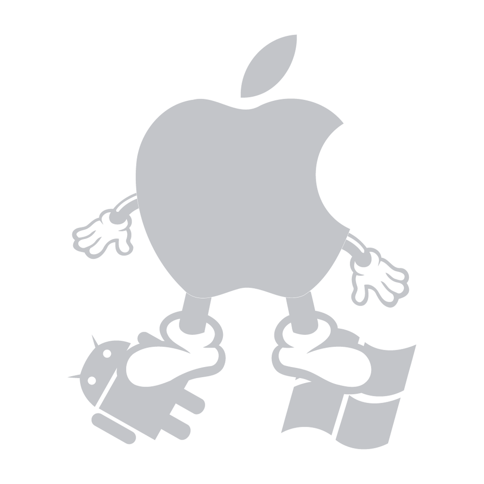 Apple MAC steps on Windows Android Die cut decals vinyl sticker laptop ...