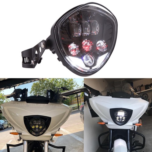 LED Motorcycle Headlight for Victory Cross Country Magnum Hammer Vegas ...