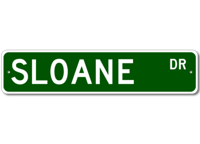 Sloane Drive Street Sign Personalized Custom Last Name Metal Sign ...