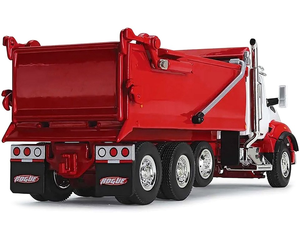 Kenworth T880 Day Cab with Rogue Transfer Dump Body Truck White and ...