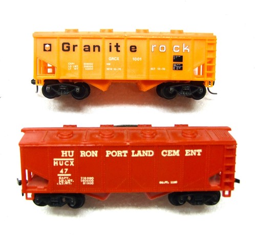 Lot of 2 HO Scale Mars 36' Covered Hoppers: Granite Rock & Huron ...