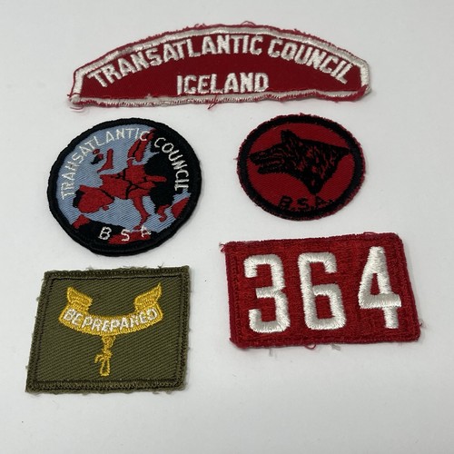 Vintage Transatlantic Council Iceland BSA Patch Lot Be Prepared 364 Boy ...