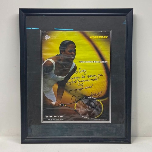 Alexandra Stevenson Dunlop Sports Tennis Poster Signed & Framed | eBay