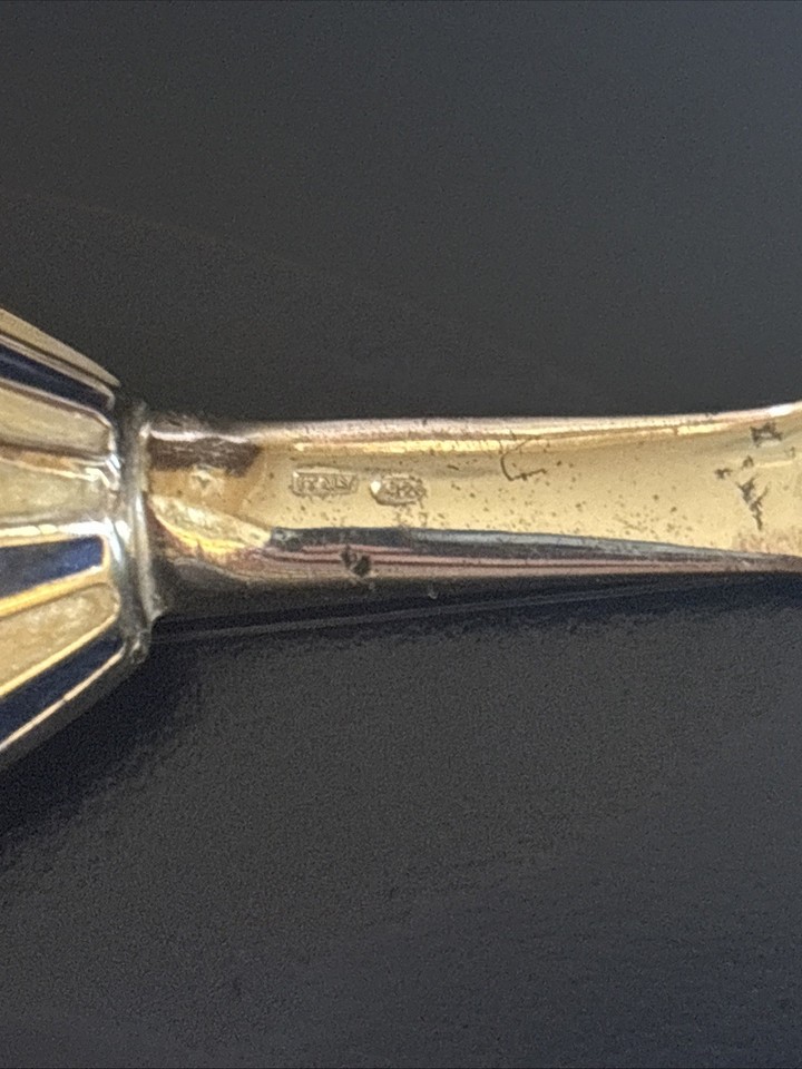 sacchetti Sterling silver Miniature Mandolin With Stand. Made In Arezzo ...