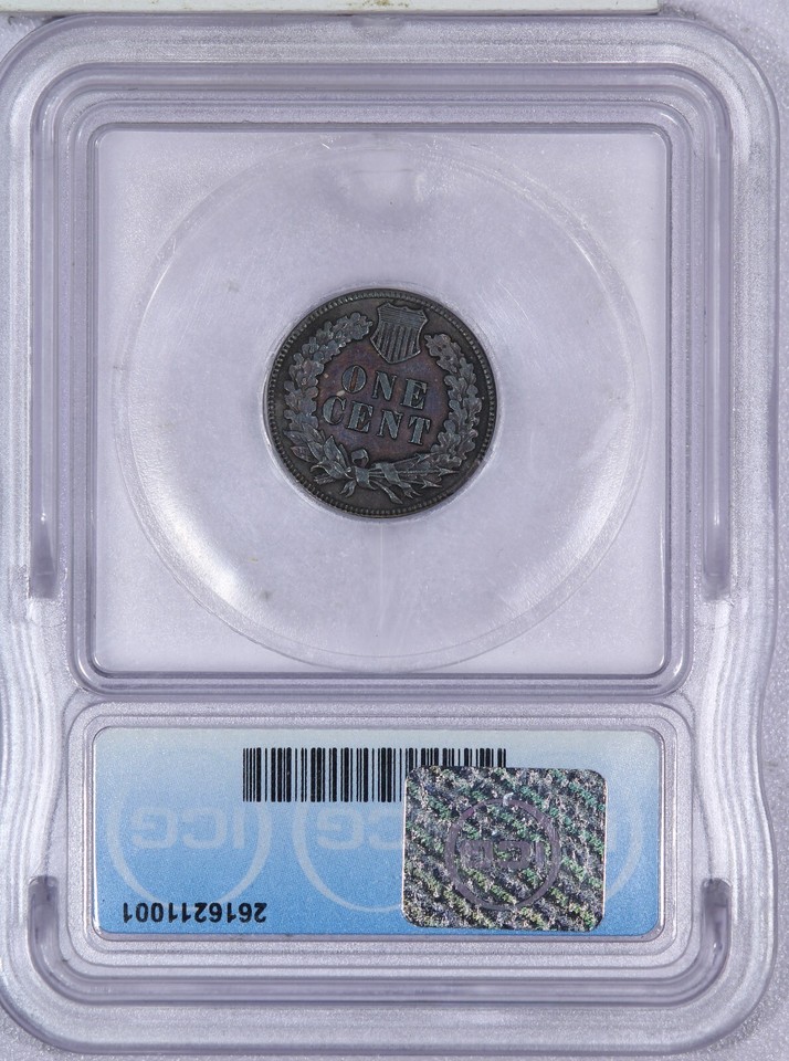 1907 Indian Cent 1c ICG AU58 - Cool Mint Error Clip | eBay