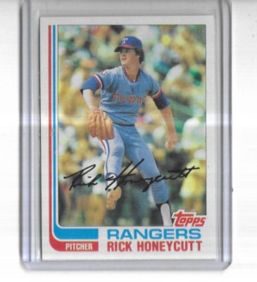 1982 Topps #751 Rick Honeycutt Texas Rangers | eBay