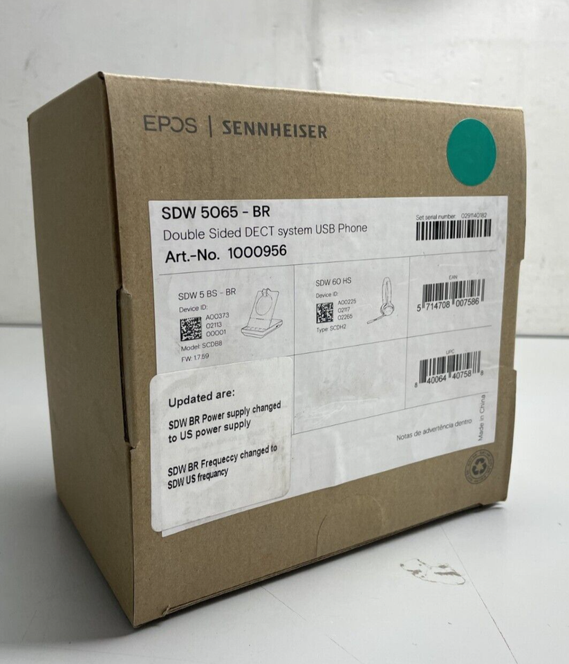 EPOS Sennheiser Impact 5000 SDW 5065 Double Sided USB Headset Phone ...