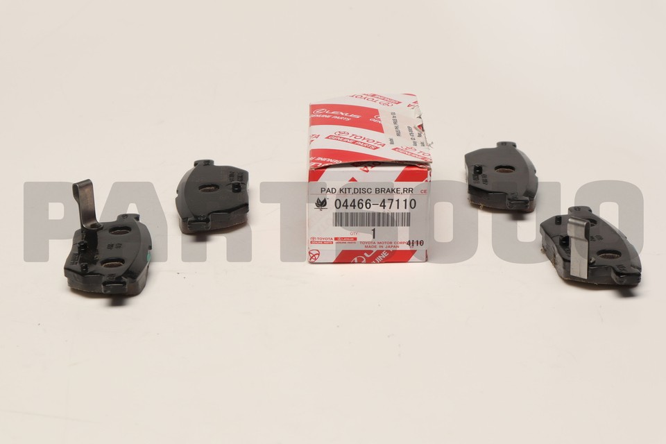 0446647110 Genuine Toyota PAD KIT, DISC BRAKE 04466-47110 | eBay