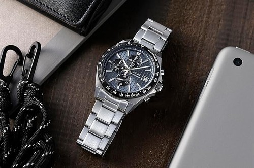 SEIKO SELECTION SBTR041 Stainless Steel Chronograph Quartz Watch 41mm ...