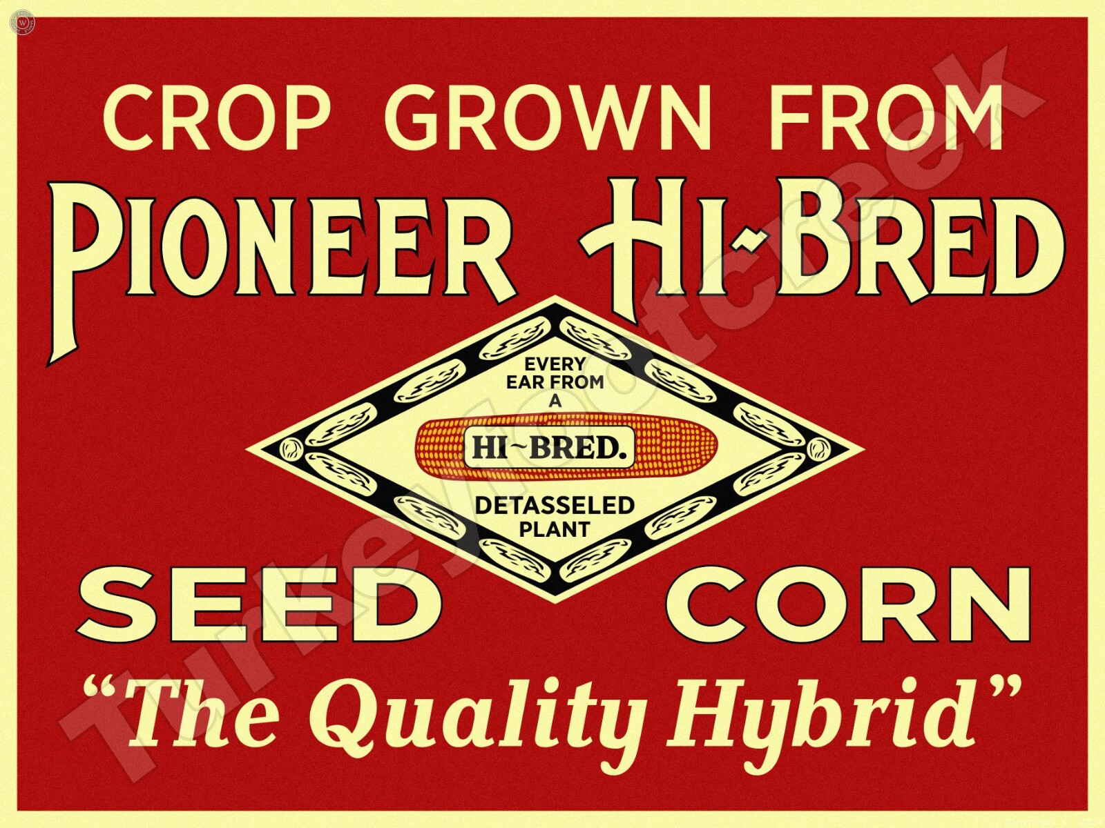 Pioneer Hi-Bred Seed Corn Metal Sign 3 Sizes to Choose From | eBay