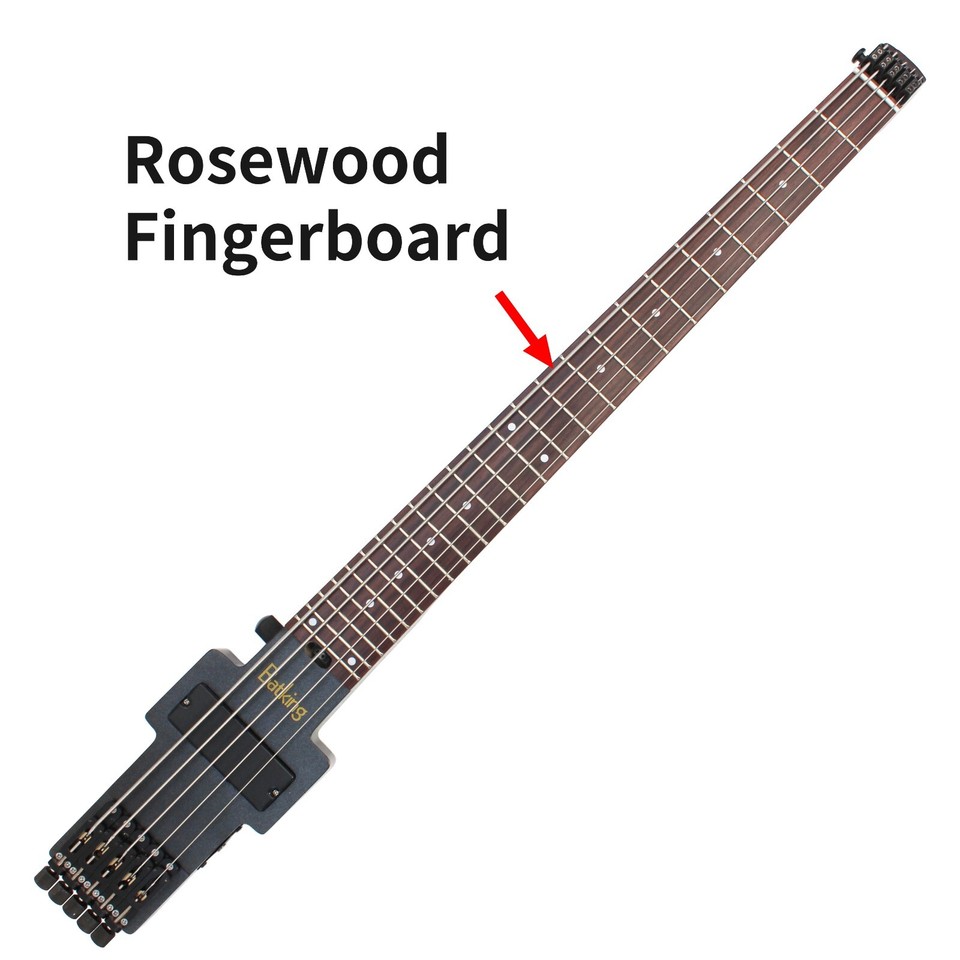 Batking Travel Bass Guitar Electric Headless Bass 5 String Electric ...