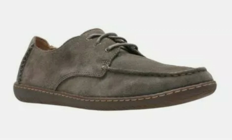 Clarks Mens * Saltash Lace * Dark Grey Suede Durable Lightweight Shoes ...