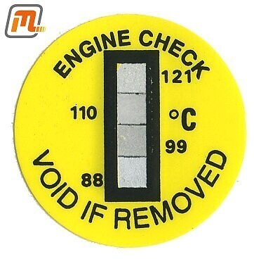 engine temperature sticker Ø18mm Thermostrip 99-121 degress | eBay