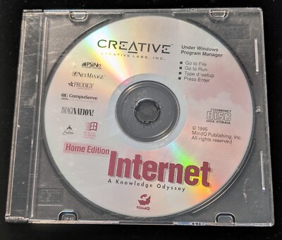 Home Edition Internet: A KNOWLEDGE ODYSSEY MindQ Publishing 1995 CD CreativeLab | eBay
