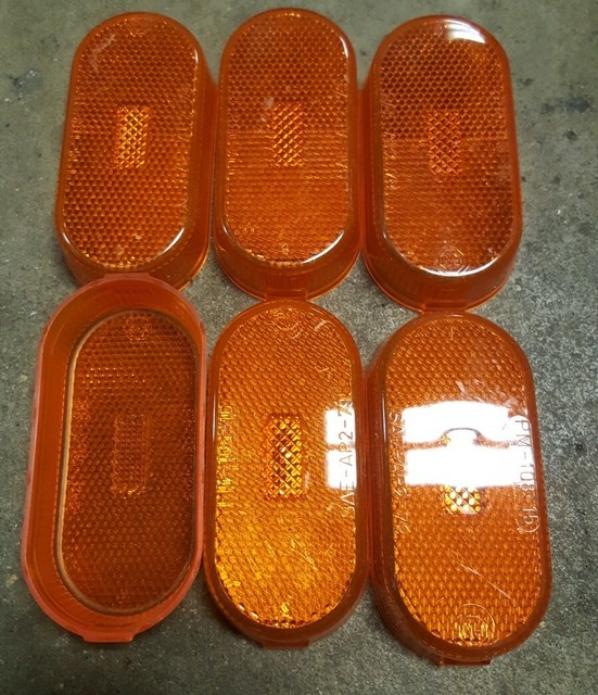 6x Pm-108-15 Sae-ap2-79 Trailer Marker Lens Light Cover Orange Amber ...