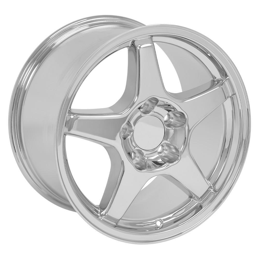 17x11/17x9.5 Wheels Fit Camaro Corvette ZR1 Chrome Rims SET of 4 | eBay