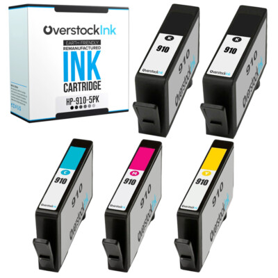 5PK 910 Printer Ink Cartridges fits HP OfficeJet Pro 8035e, 8010, 8012 ...