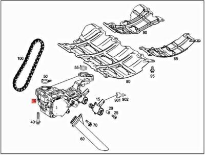 Genuine MERCEDES Oil pump 2701800700 | eBay