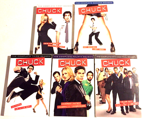 CHUCK~COMPLETE SERIES~Season 1-5~DVD~2007~WIDESCREEN~Warner Bros ...
