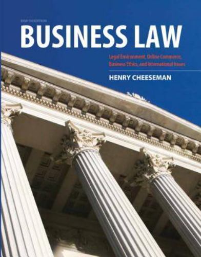 Business Law by Henry R. Cheeseman (2012, Hardcover) for sale online | eBay