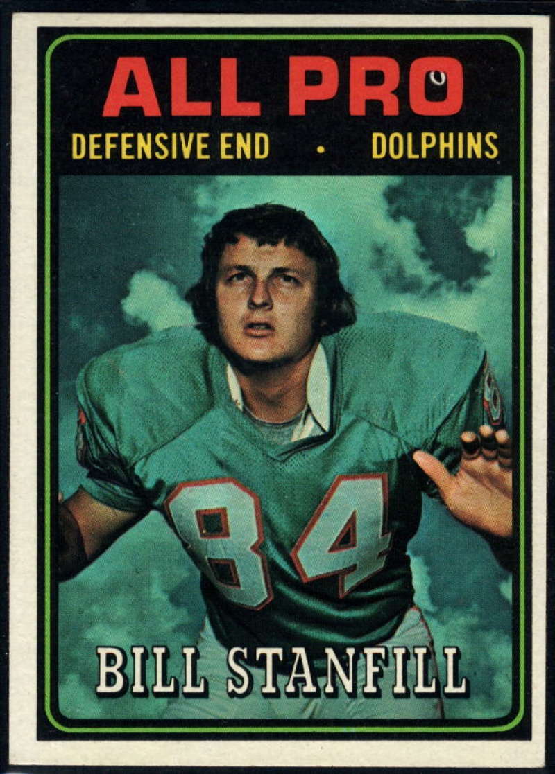 1974 Topps #133 Bill Stanfill NM-MT Dolphins AP | eBay