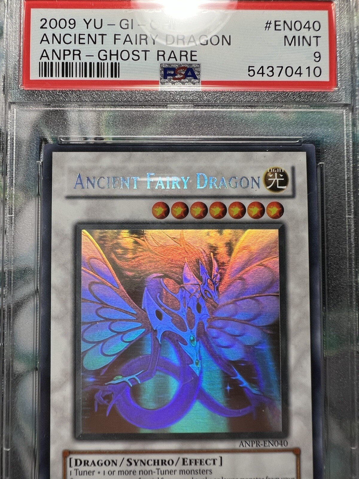 PSA 9 Mint - Ancient Fairy Dragon ANPR-EN040 Unlimited Edition Ghost Rare YuGiOh | eBay