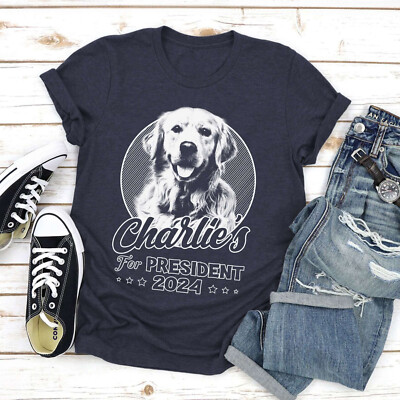 Personalized Dog For President 2024 Shirt, Dog Dad Dog Mom Custom Dog ...