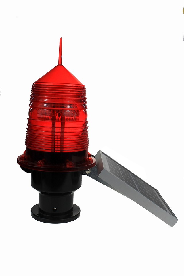 S30LF 4NM RED LED 32CD IP66 FLASHING SOLAR OBSTRUCTION WARNING SAFETY ...