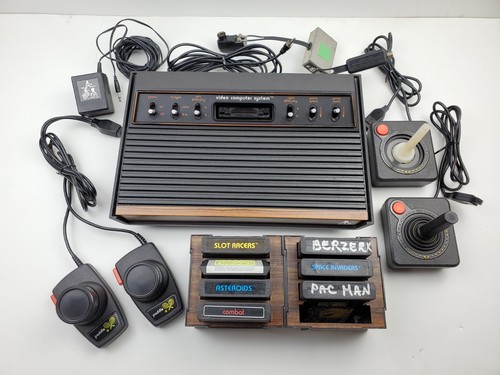 Atari CX-2600 Video Computer System Console Bundle w/ Games Working ...