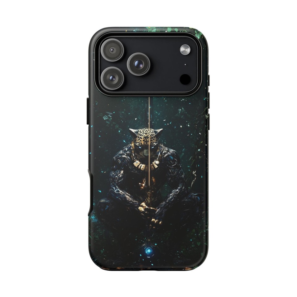 For iPhone / Galaxy / Pixel | Jaguar Guardian Warrior Forest Sentinel Phone Case | eBay