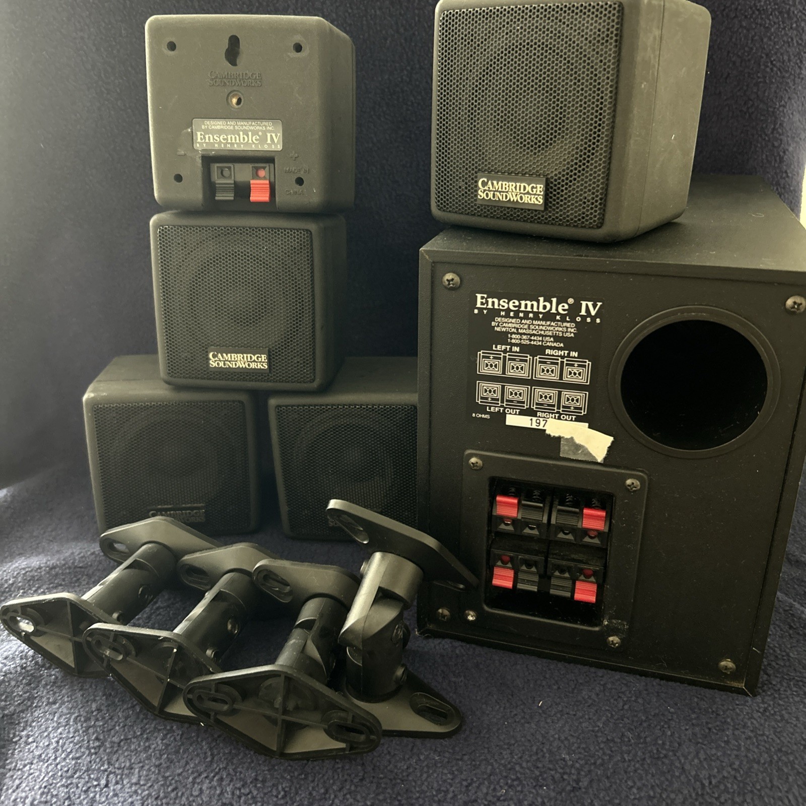 Cambridge Soundworks Ensemble IV 5 Surround Sound Speakers and ...