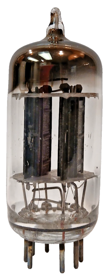 TESTED GAIN (92.7, 98.9) RCA 12AX7 TUBE LONG BLACK PLATE SQUARE ***LOW ...