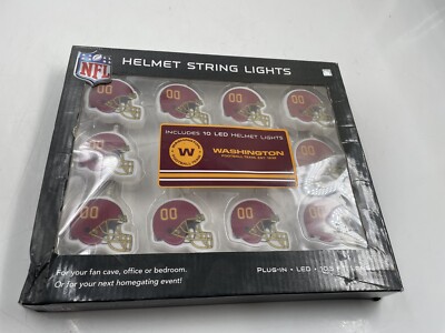NFL helmet string lights Washington new in a box | eBay