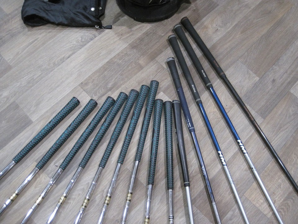 Palm Springs irons and Knight drivers RH 15pc Golf club Set w/ cart bag ...
