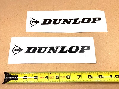 Dunlop Black Vinyl Decals - 2 Piece - Weatherproof Stickers - BMW Euro ...