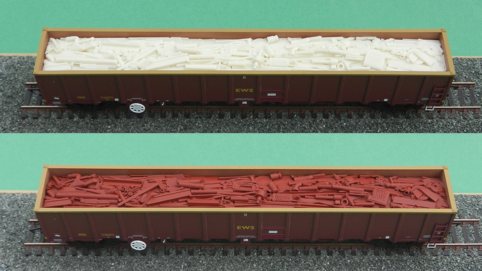 RESIN SCRAP LOAD FOR DAPOL OO GAUGE MBA 102t MEGA BOX WAGON | eBay UK
