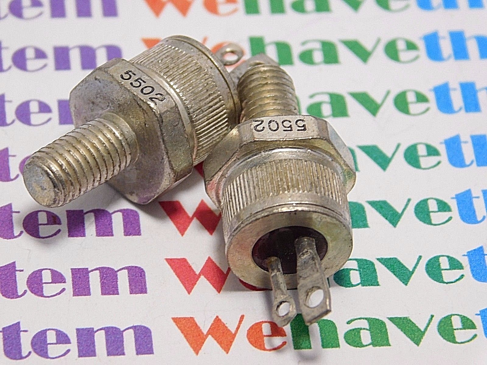 5502 / SCR / COMPARABLE TO ECG5502, NTE5502 / STUD MOUNT / 2 PIECES ...