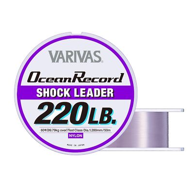 New VARIVAS Ocean Record Shock Leader 50m 220lb.(#60)! | eBay