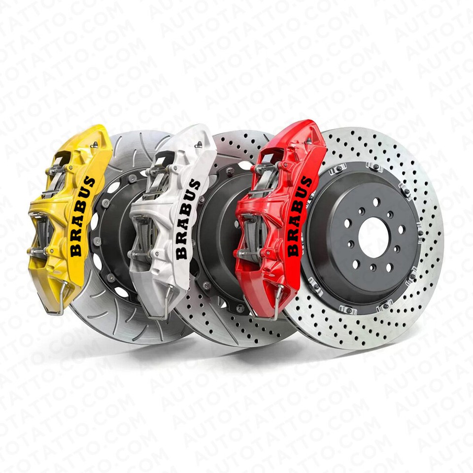 Brabus AMG Car Wheels Brake Caliper Sticker Decal Logo Decoration Sport ...