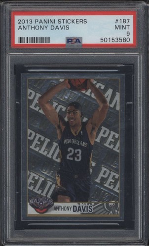2013 Panini Stickers Anthony Davis #187 PSA 9 Mint | eBay